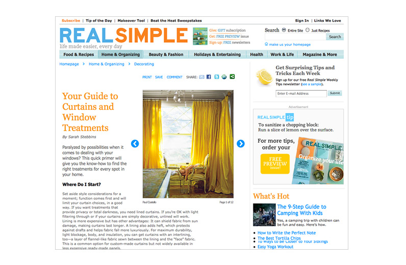 In the Press | Articles, Features & Videos | The Shade Store